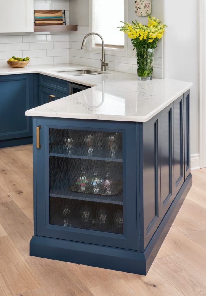 Classic Kitchen Design Idea - Dark Blue Cabinets - Laurysen Kitchens